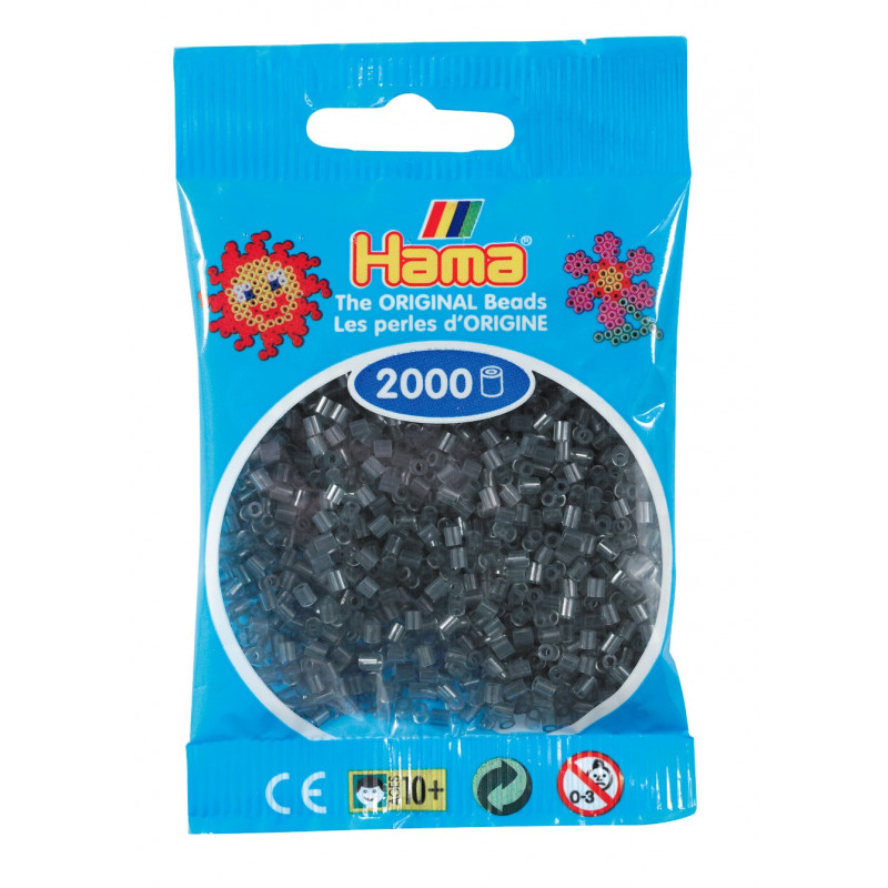 HAMA Mini 501-23 – Hama Beads Mini Negro Translucido- Engorengo